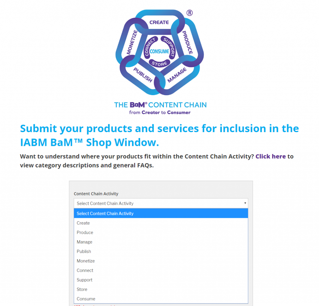 BaM™ Shop Window Submission Process