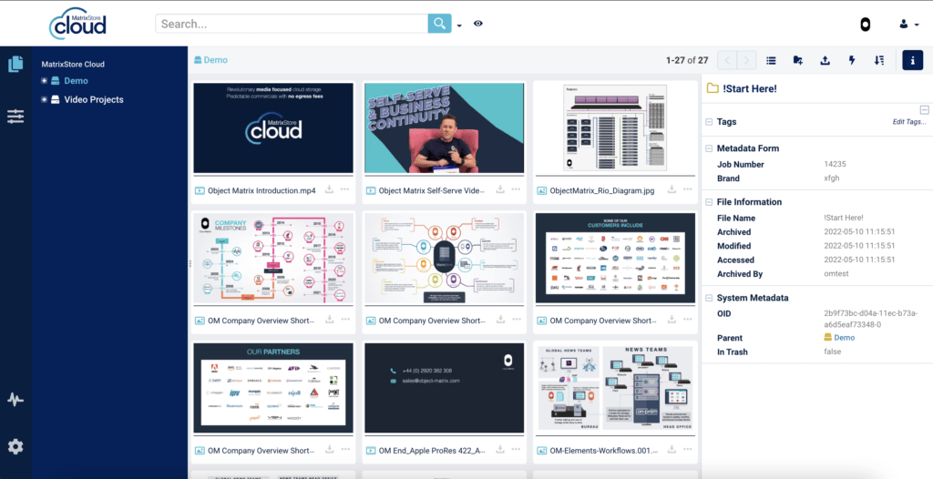 Object Matrix: MatrixStore