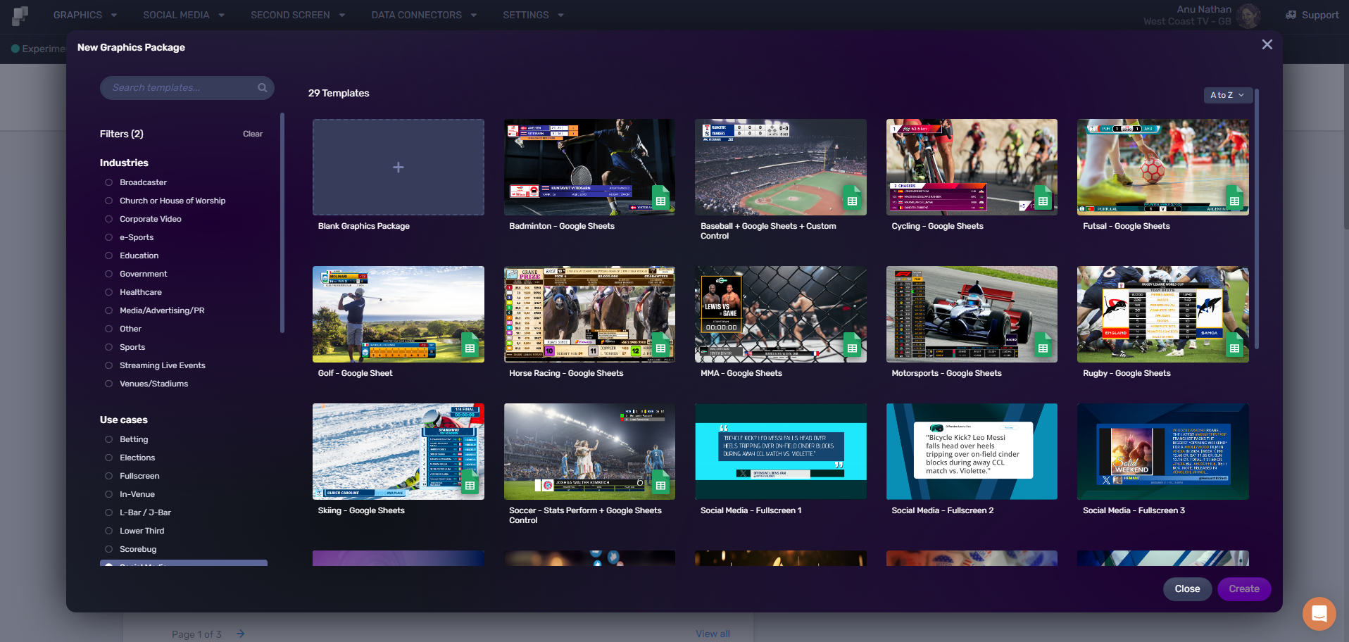 Vizrt reveals free library of HTML5 graphics templates for Viz Flowics ...