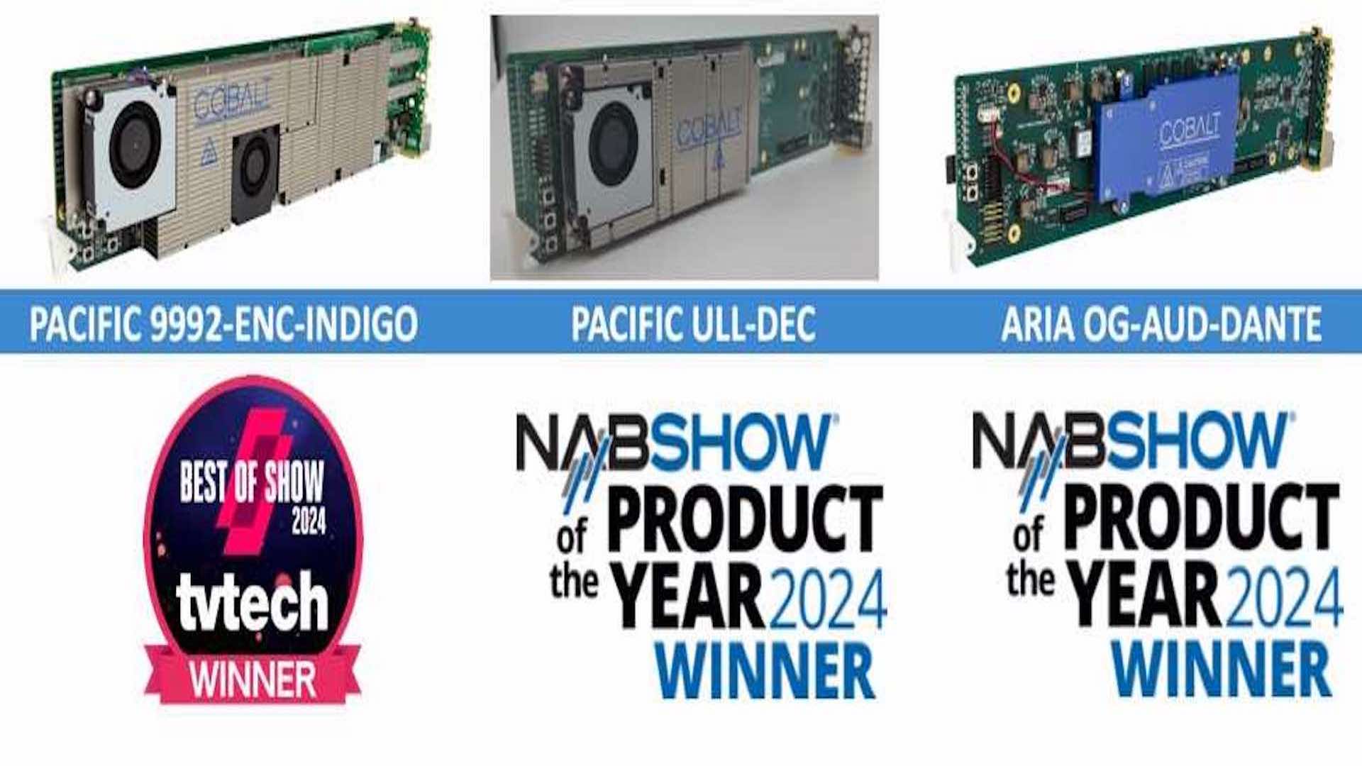 Cobalt Digital Receives Trifecta of Awards at NAB 2024