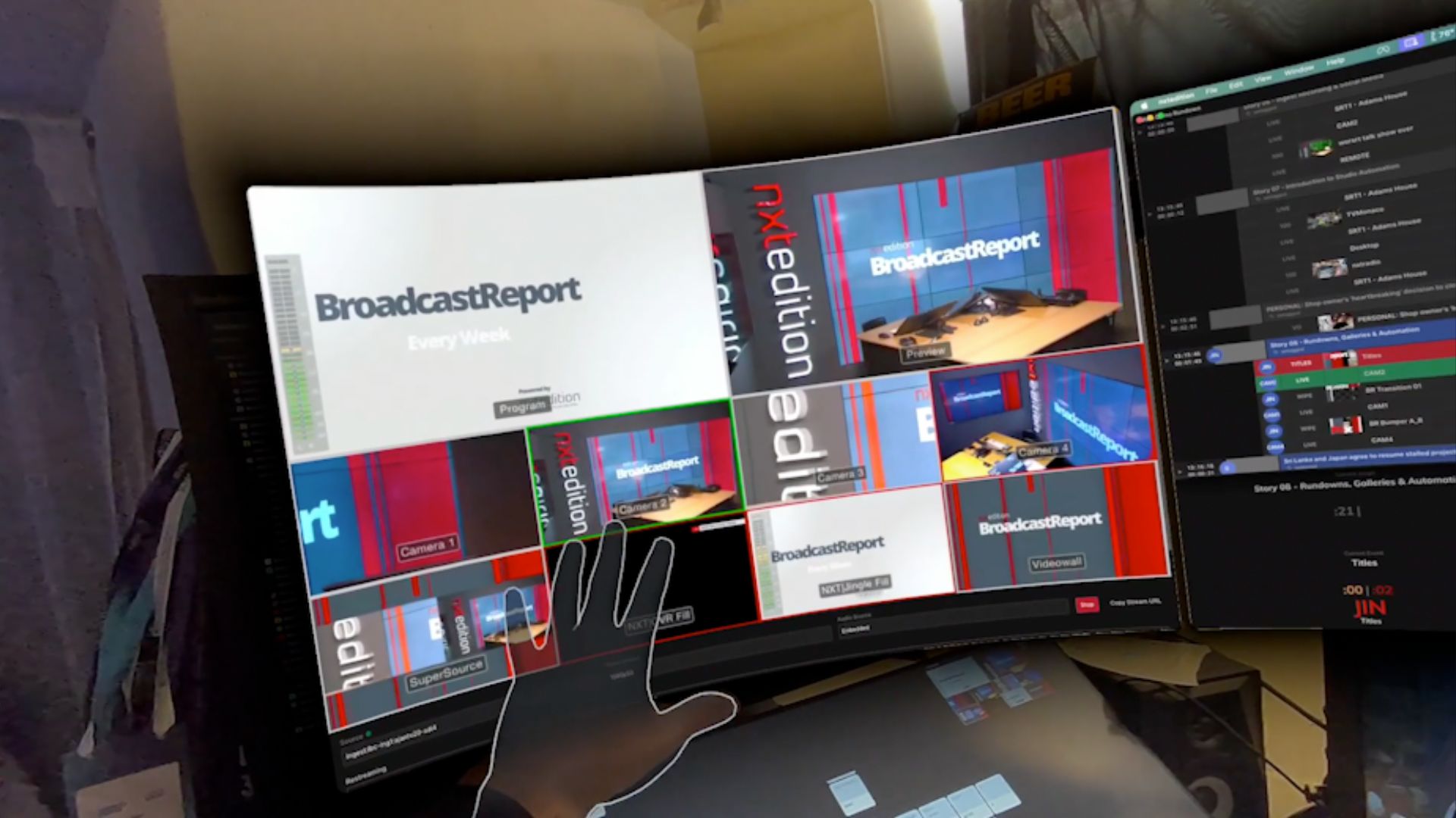 nxtedition Showcases a Fully Automated AR Studio Gallery in A VR Headset at MPTS 2024