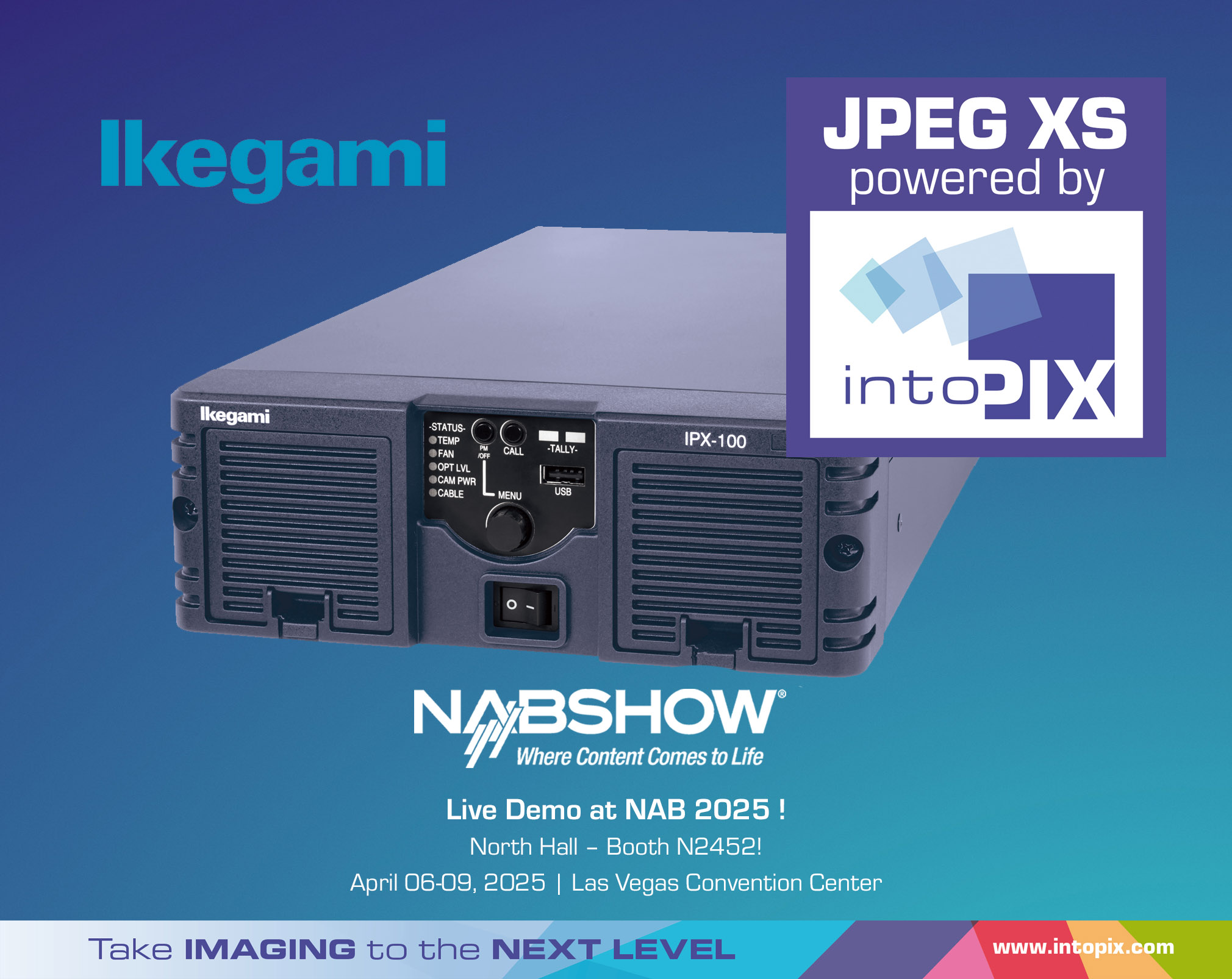 intoPIX Powers Ikegami’s New IPX-100 with JPEG XS for Seamless & Low-Latency IP Production