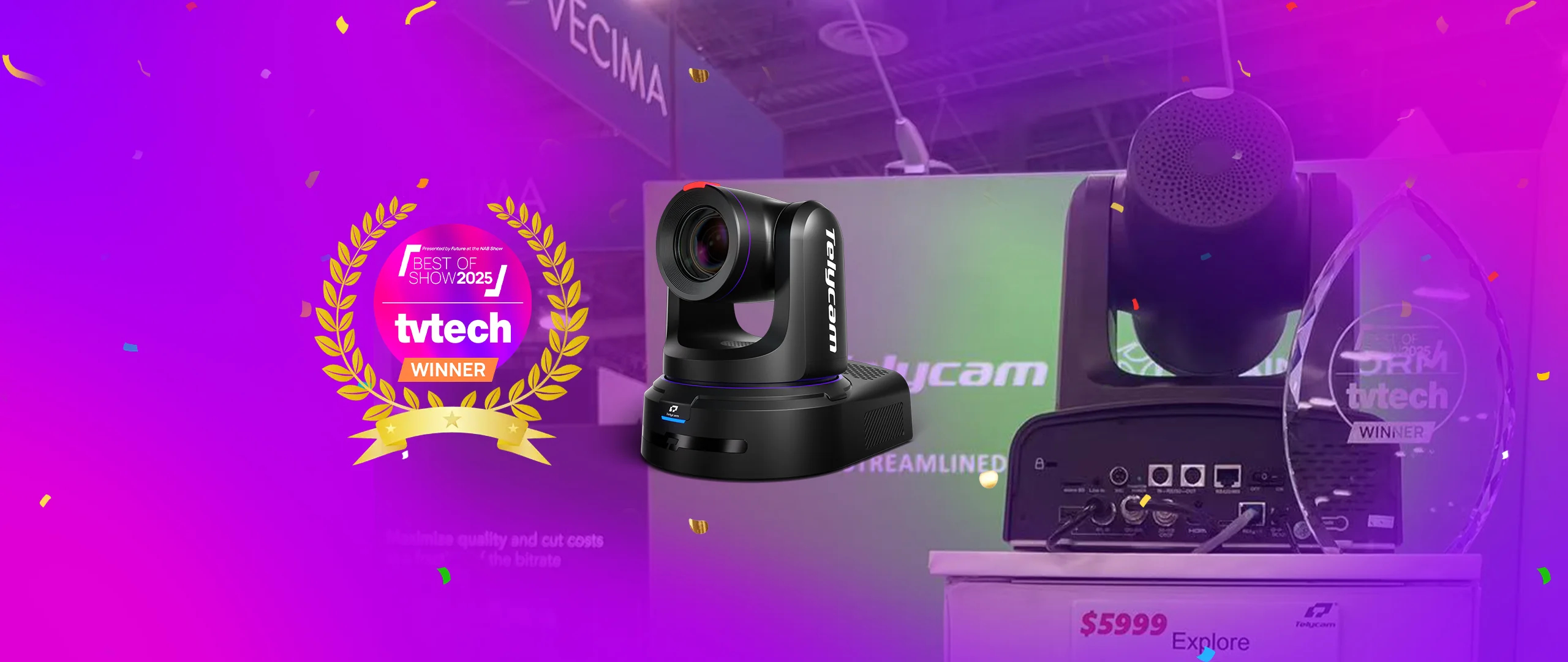 Telycam Explore Broadcast-class PTZ Camera Wins Future’s Best of Show Award, Presented by TVTech