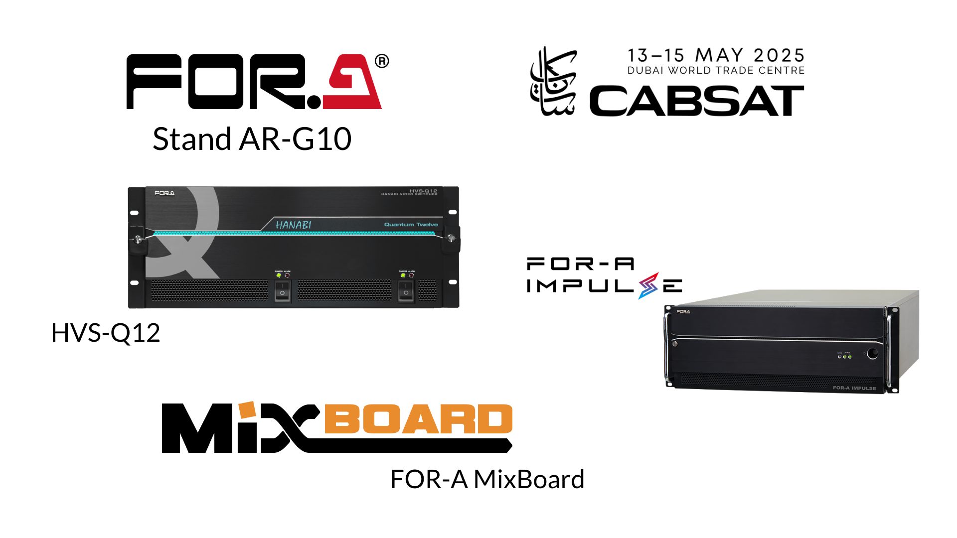 FOR-A Showcases Next-Generation Broadcast Solutions at CABSAT 2025